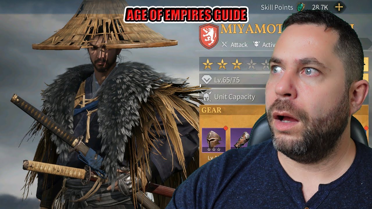How to Build Miyamoto Musashi from 0 Full Guide Age of Empires Mobile ...