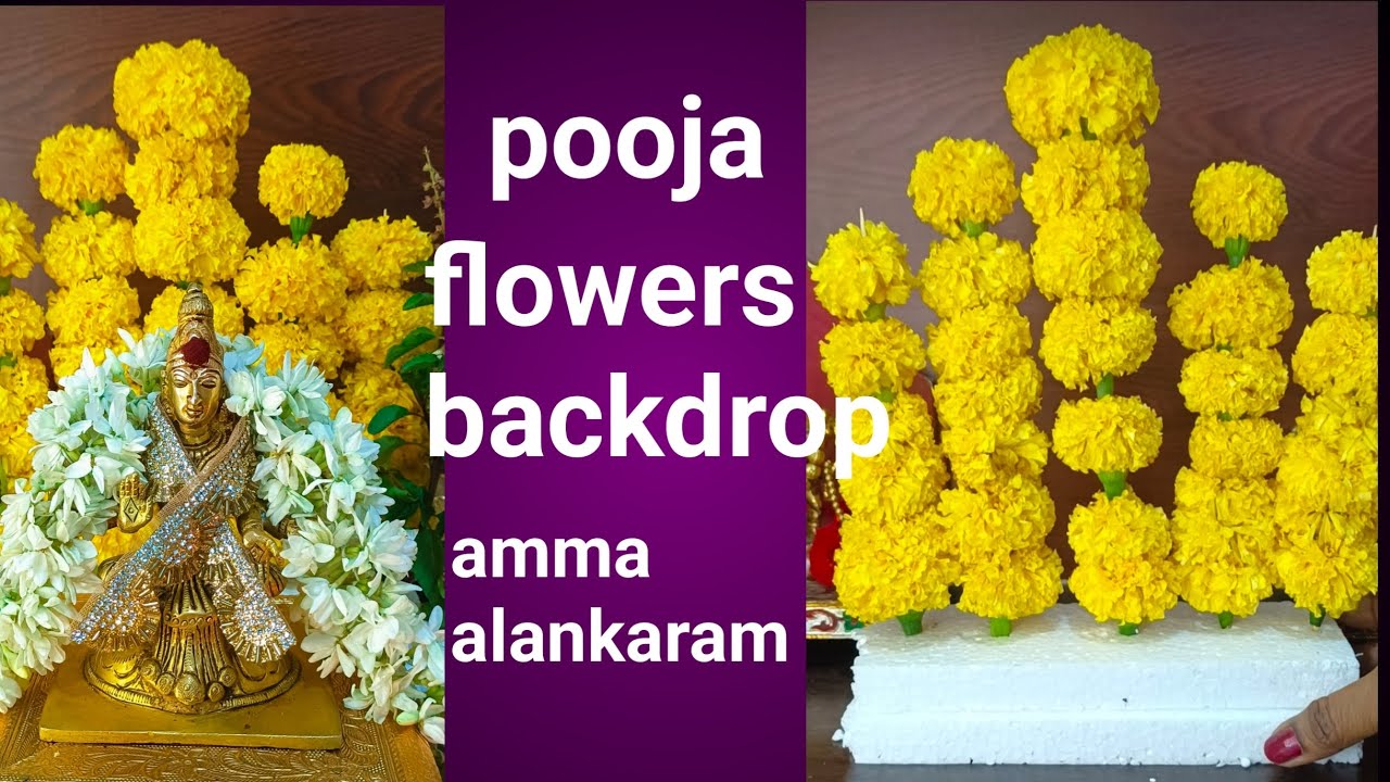 simple and easy pooja peetam backdrop😍#poojadecoration # ...