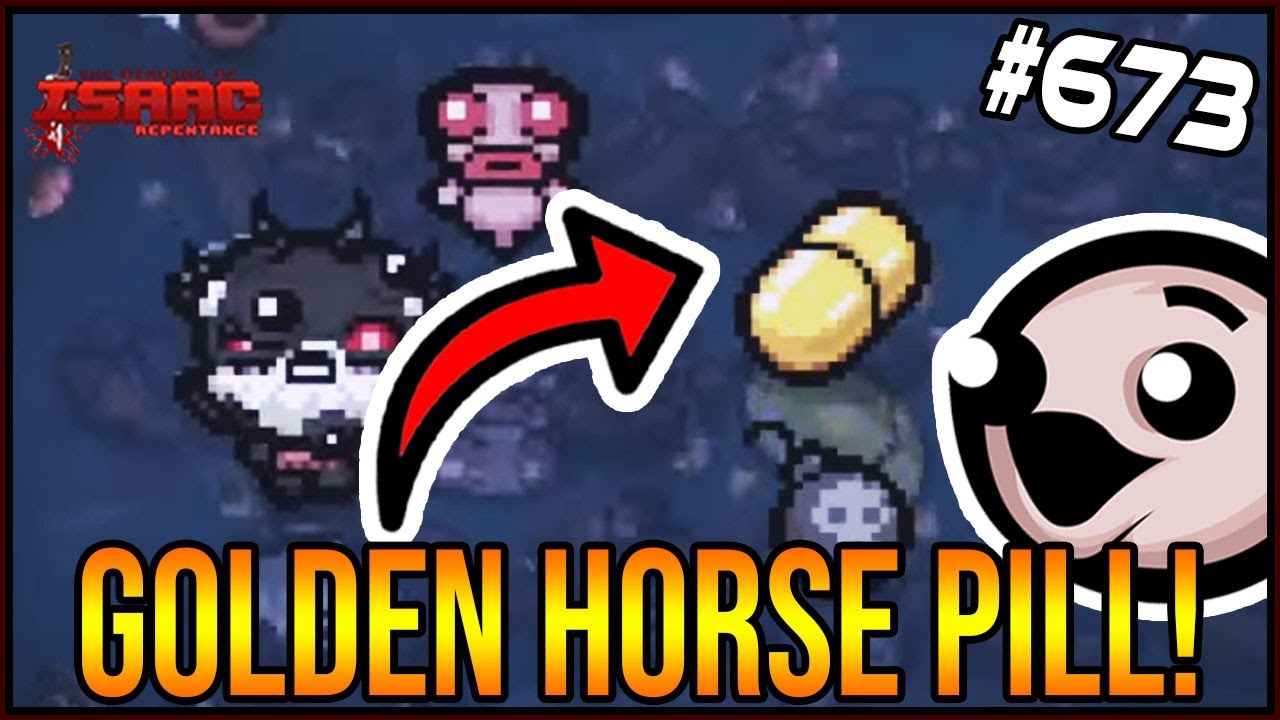 I found a GOLDEN HORSE PILL and THIS happened! - The Binding Of Isaac ...