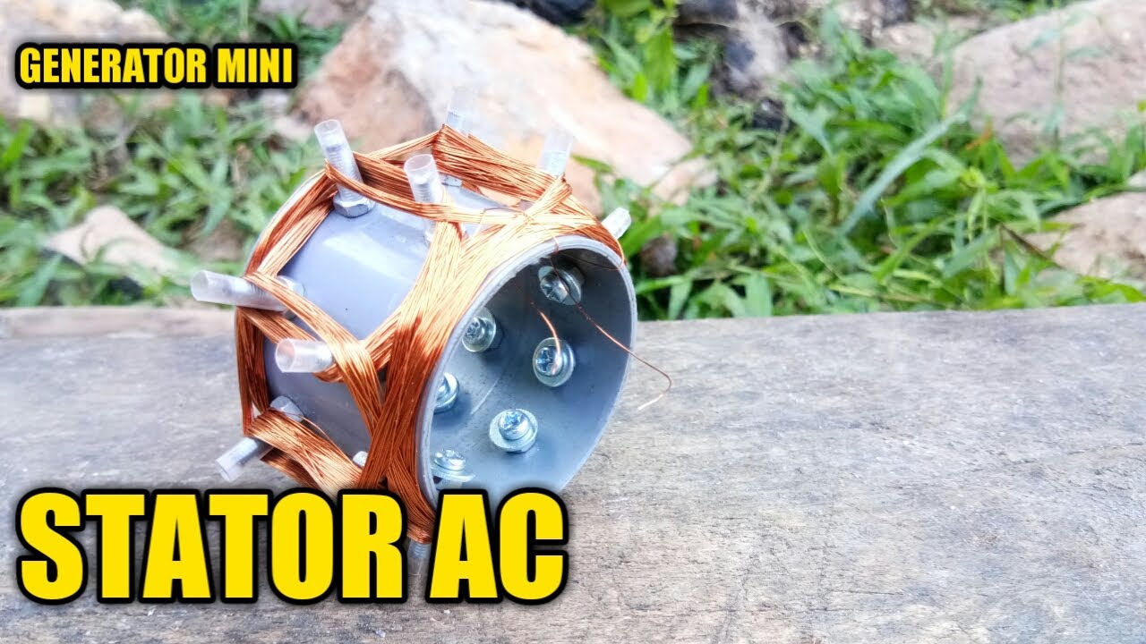 Membuat stator generator mini|Making an Ac generator stator || of ...