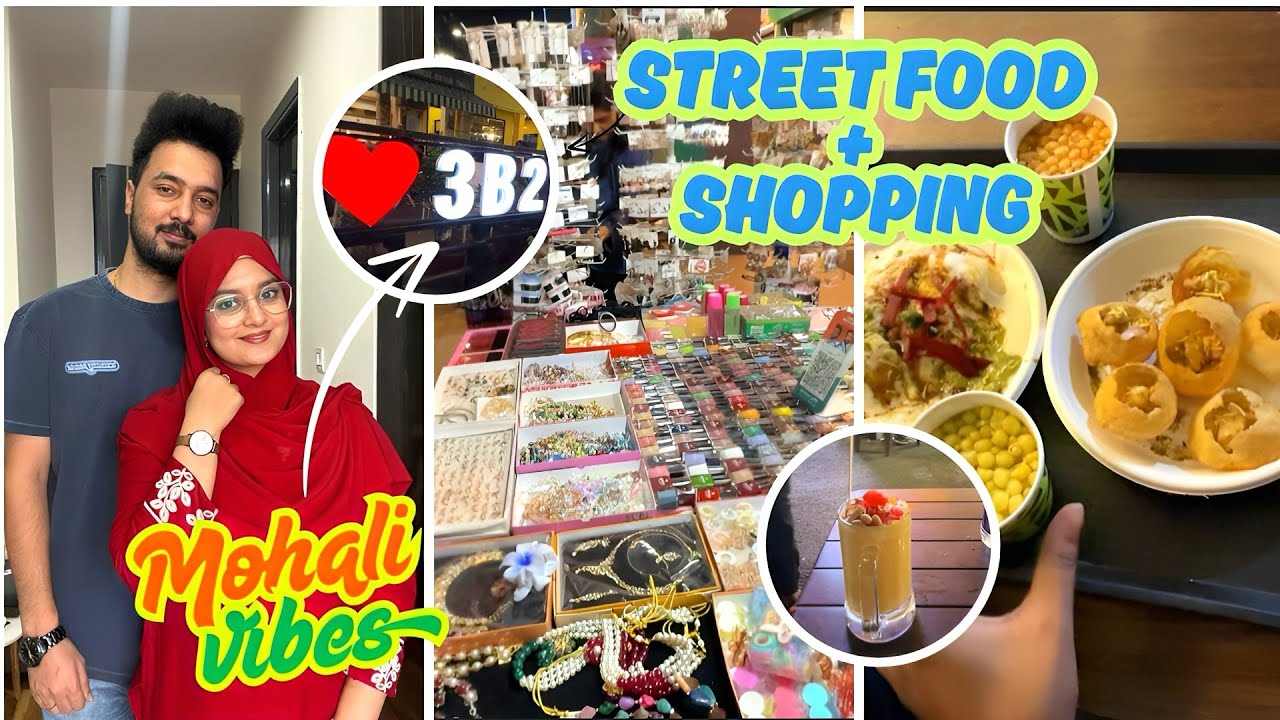 Exploring 3B2 Mohali | Best Street Food & Shopping Vibes - YouTube