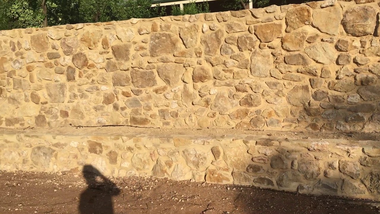Murrybridge S.A. local stone walls I built - YouTube