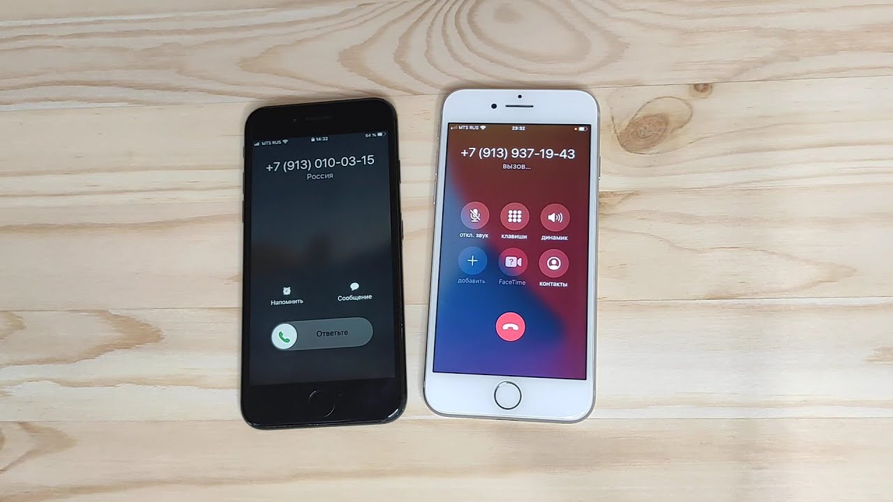 Black and White Iphone 7 Incoming Call and outgoing call. Two legends ...