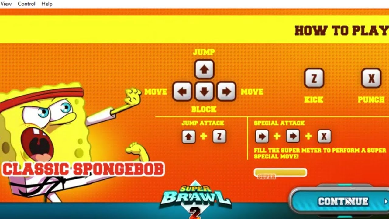 Super Brawl 2 Classic SpongeBob (Survival) - YouTube