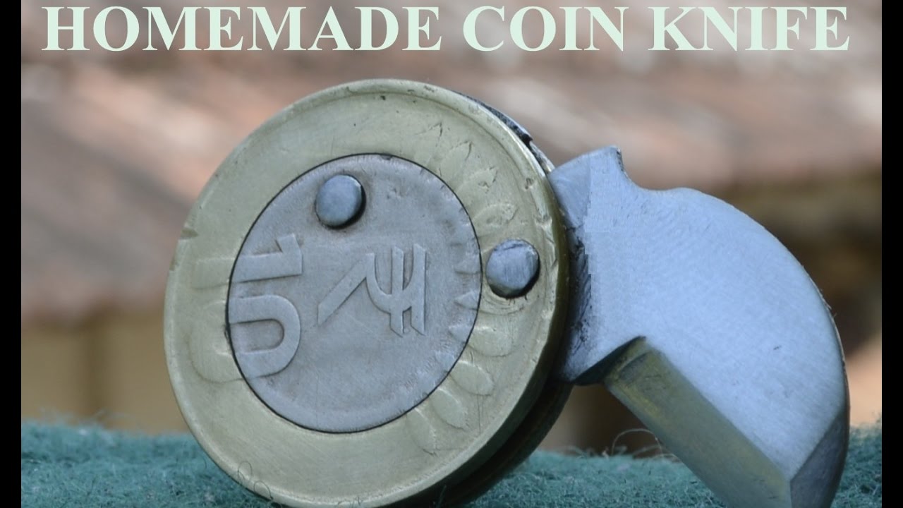 Homemade Coin Knife Sharp as a razor - YouTube