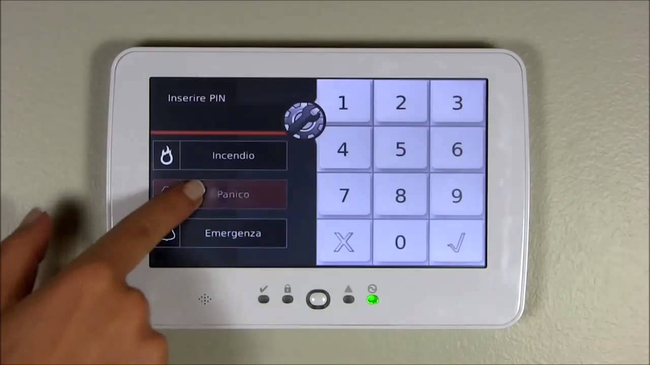 Bentel Security M Touch Overview Italiano - YouTube
