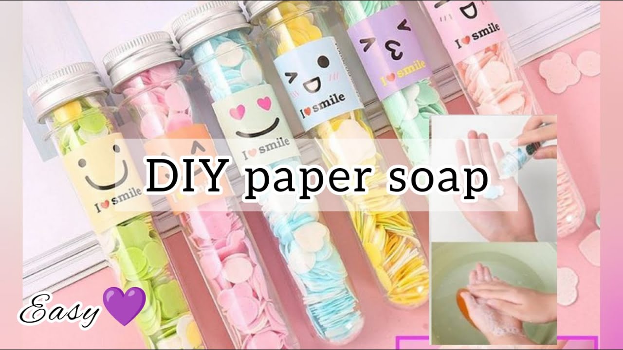 DIY paper soap | homemade paper soap | without butter paper or tissue ...
