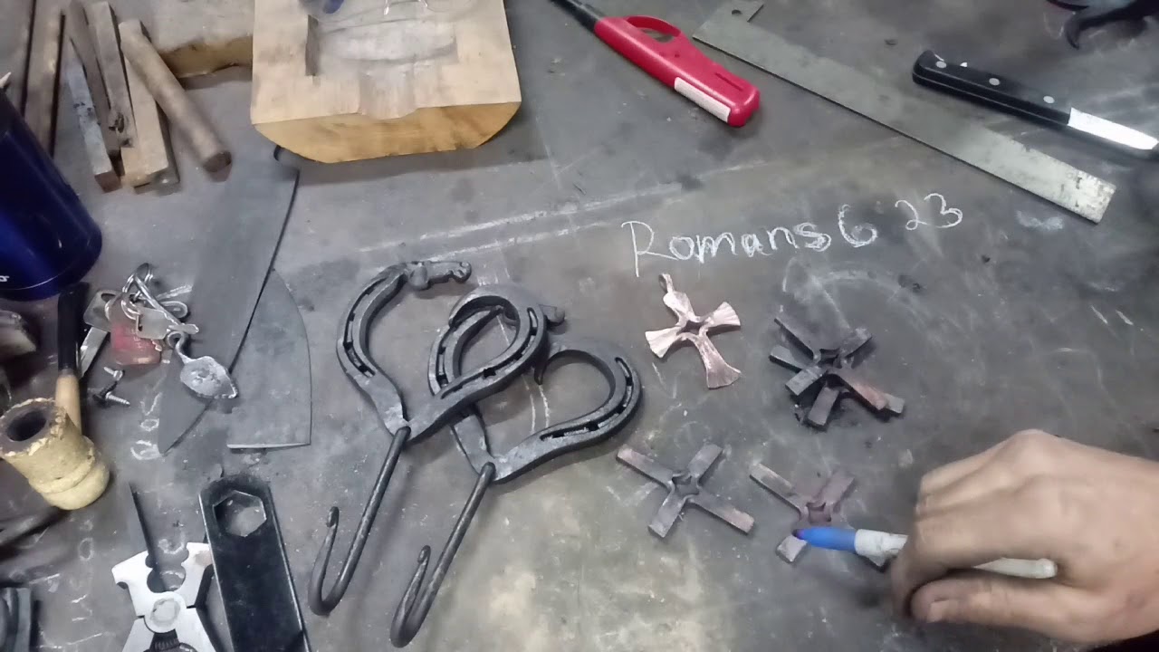 Forging A Copper Cross - YouTube