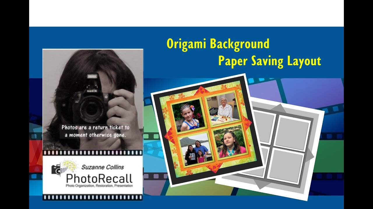 Origami Background Paper Saving Layout - YouTube