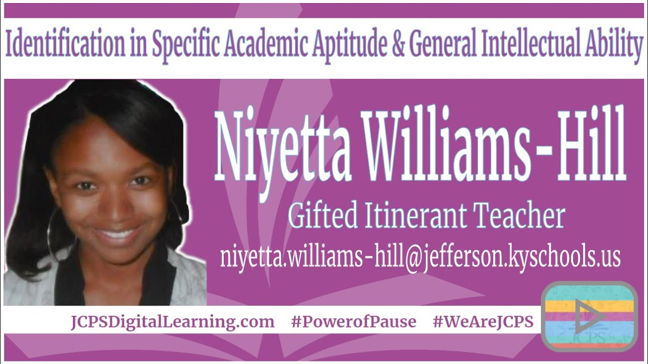 Identification in Specific Academic Aptitude & General Intellectual ...
