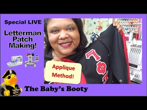 🔴 Letterman Jacket Letters! How to make Letterman Patches using ...