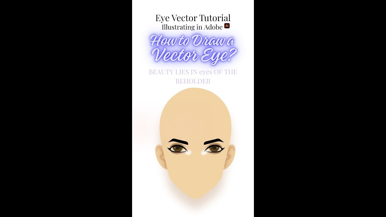 Step-by-Step Vector Eye Drawing | Face Illustration Series - YouTube