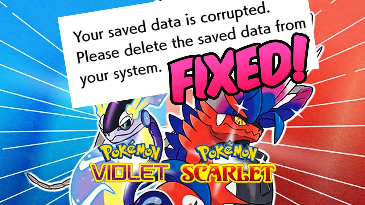 CORRUPT SAVE bug in Pokemon Scarlet Violet getting FIXED! - YouTube
