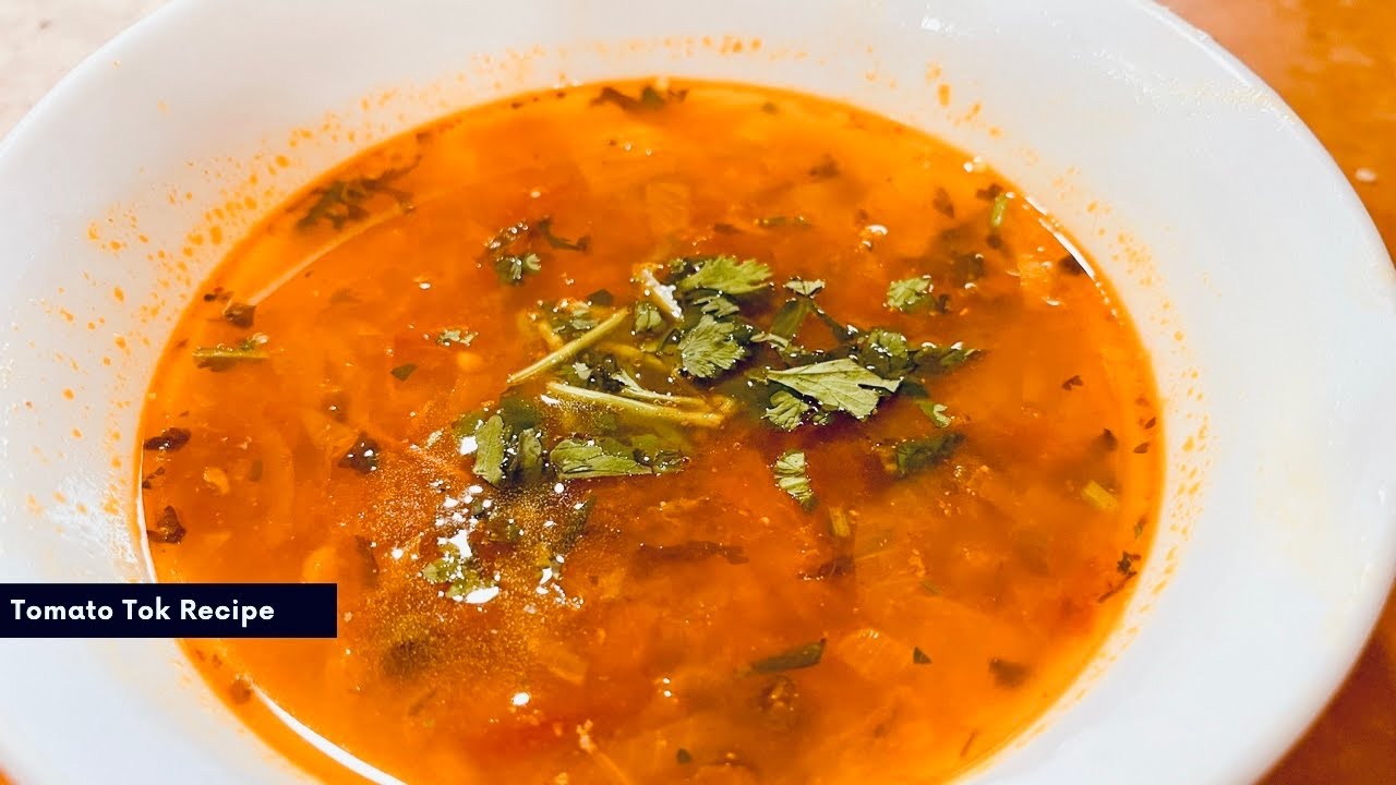 Tomato Tok Recipe | Bengali Style Tomato Soup Curry - YouTube