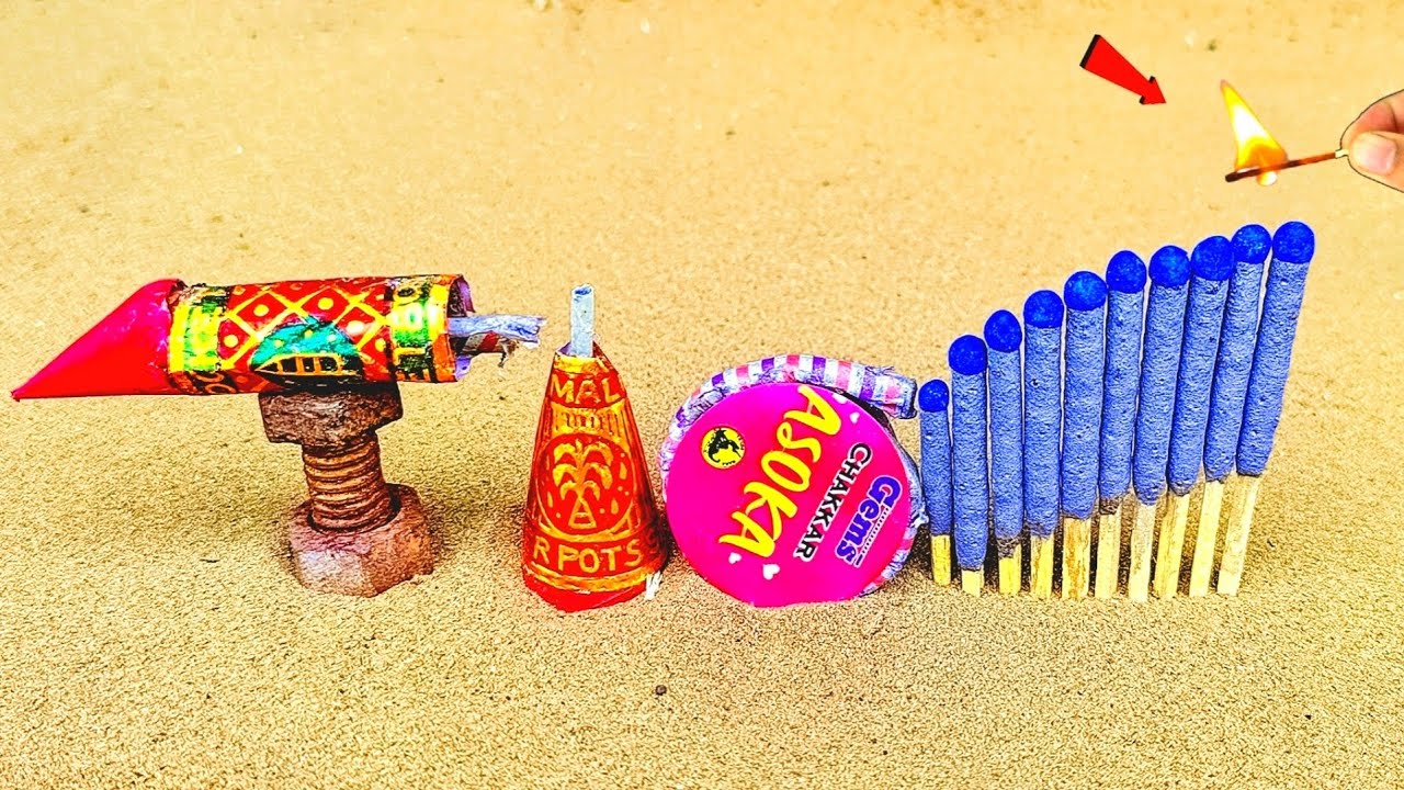 Diwali Rocket Vs Anar Vs Ground Chakkar Vs Colour Matchestick Chain ...
