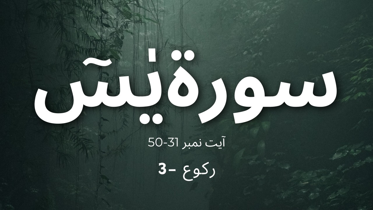 Surah Yaseen Ki Tilawat || Ayat No. 31-50 || 3rd Ruku || سورۃ یس ...