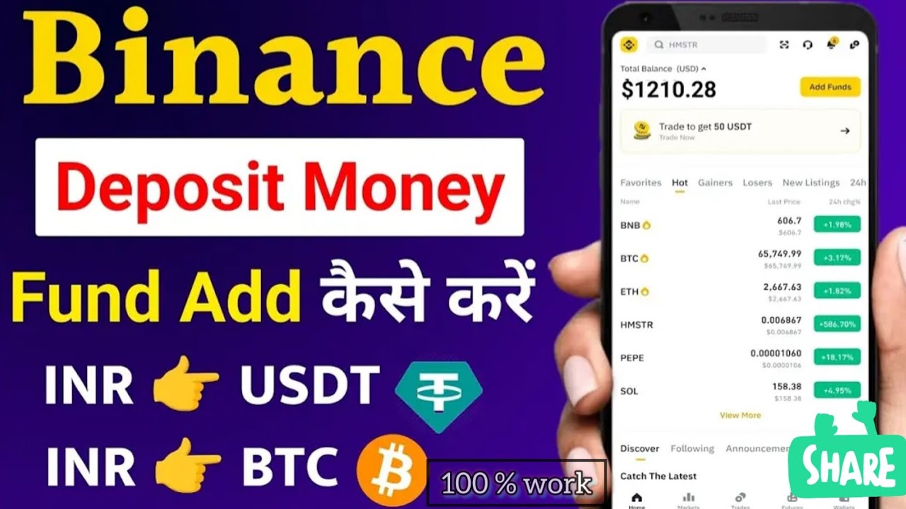 Binance me money add kaise kare | How To Deposit money in Binance ...