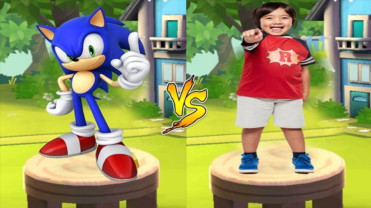 Tag with Ryan vs Sonic Dash - All Characters Unlocked Android Gameplay - YouTube
