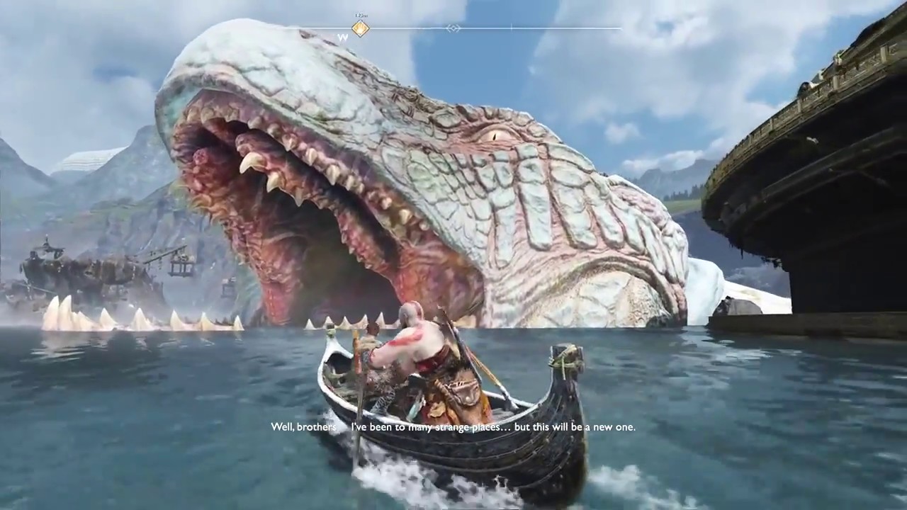 God of War 4 Gameplay Inside The World Serpent GoW 2018 PS4 Pro - YouTube