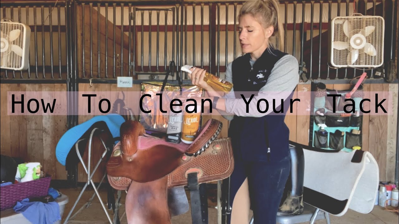 How To Clean Your Tack (Show Prep) - YouTube