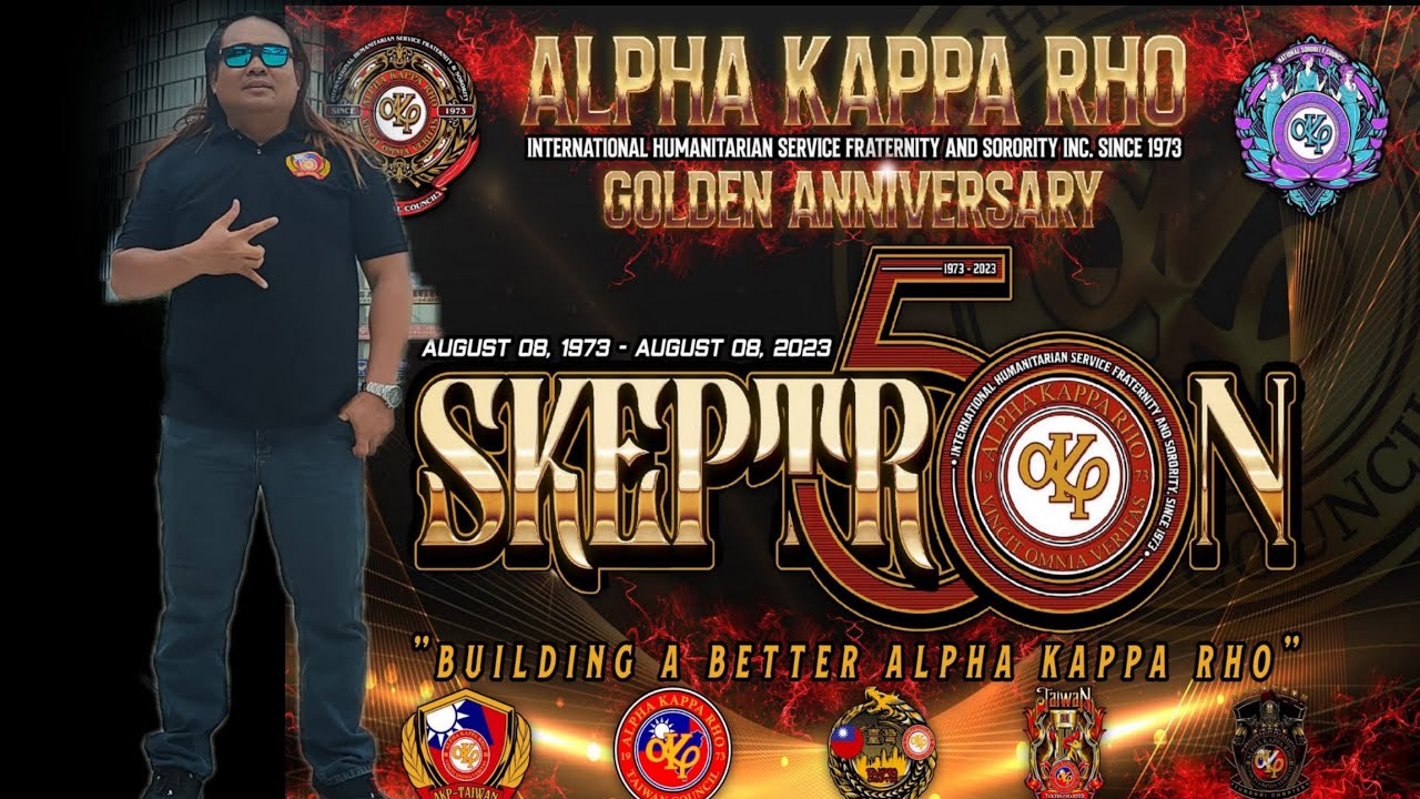 HAPPY 50TH GOLDEN ANNIVERSARY ALPHA KAPPA RHO /TAIWAN COUNCIL/RONNIE ...
