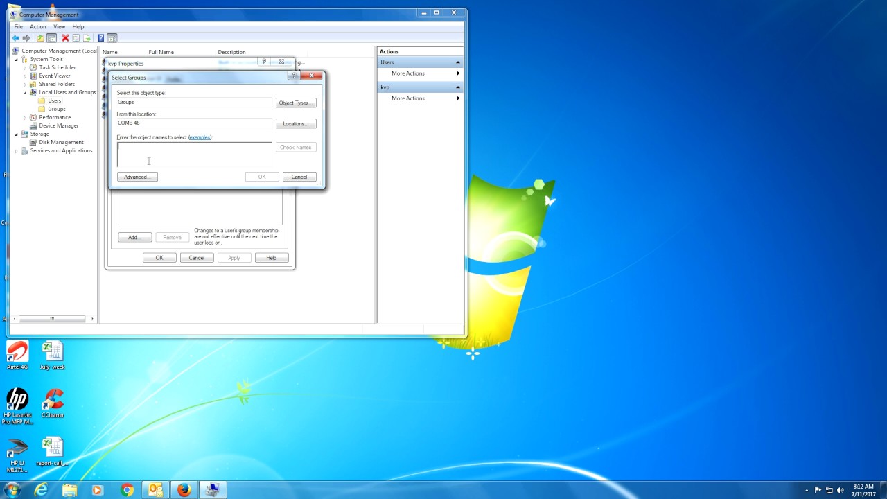 How to give Administrator Rights for local user - YouTube