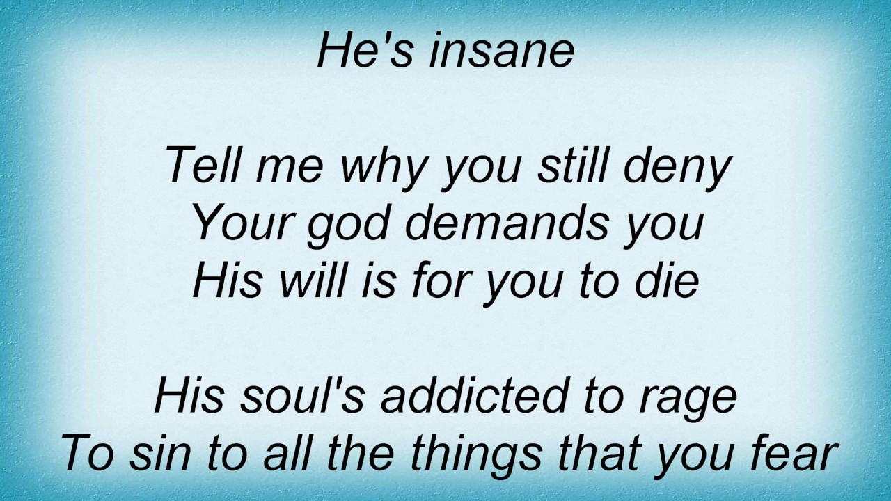 Hatesphere - Addicted Soul Lyrics - YouTube