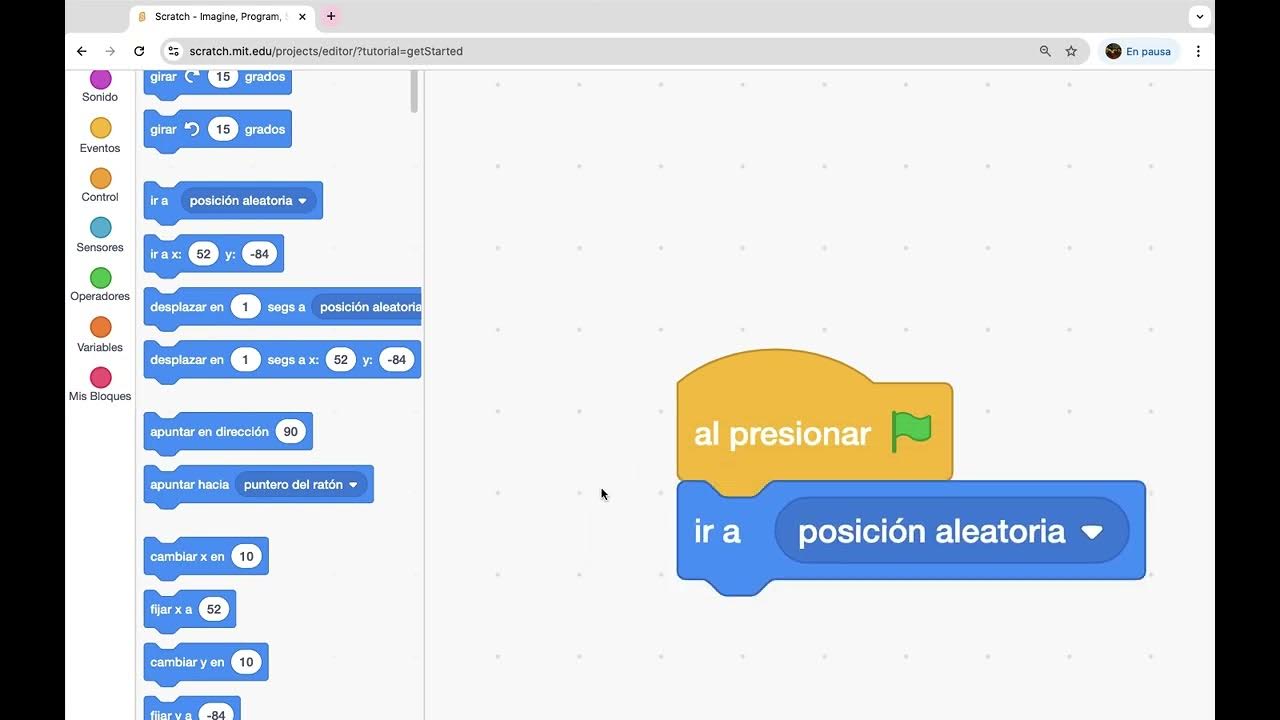 Serie Scratch cómo mover un personaje en Scratch... Parte 3 - YouTube