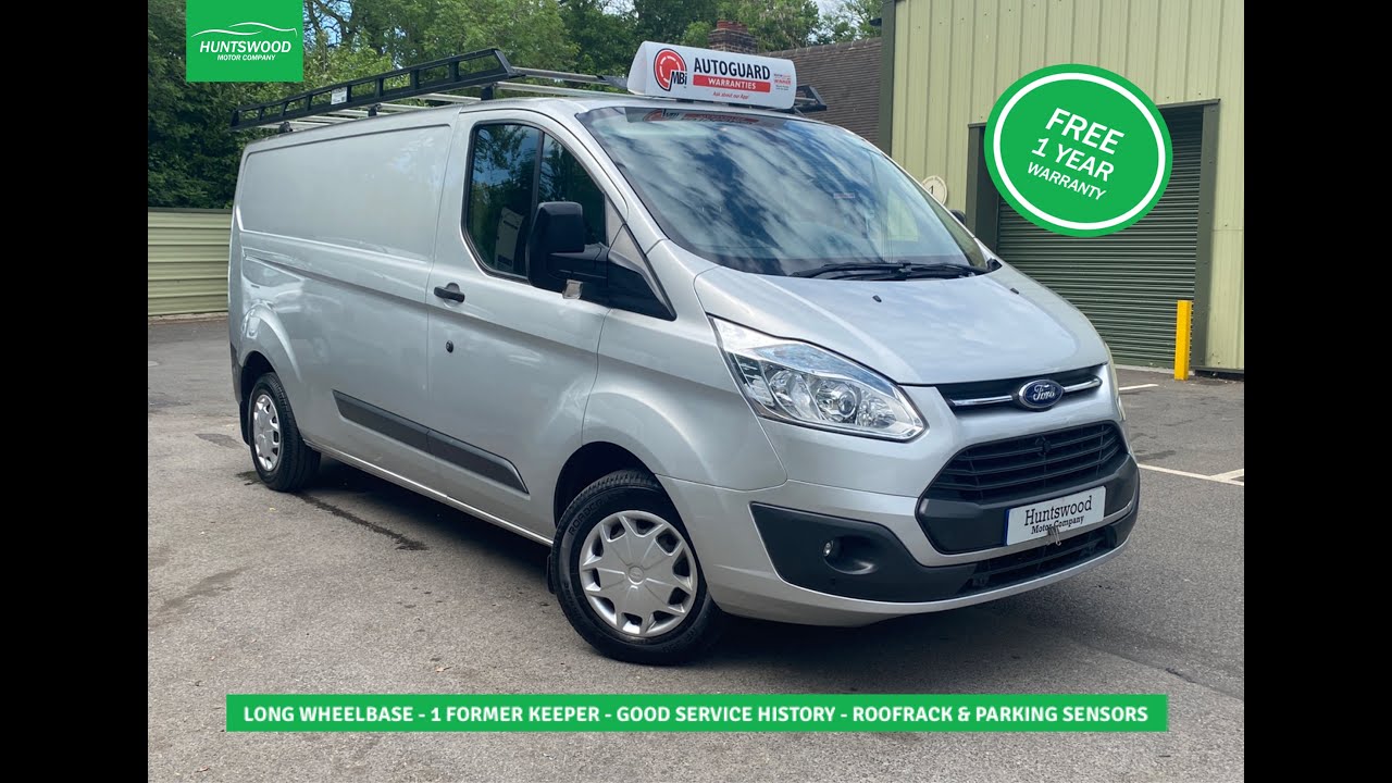 2016 FORD TRANSIT CUSTOM 2.2 TDCI SILVER LONG WHEELBASE PANEL VAN - YouTube