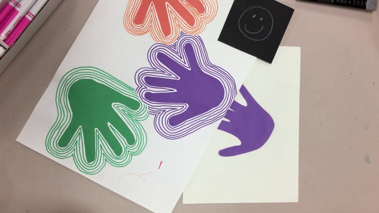 1st grade concentric hands - day two - YouTube