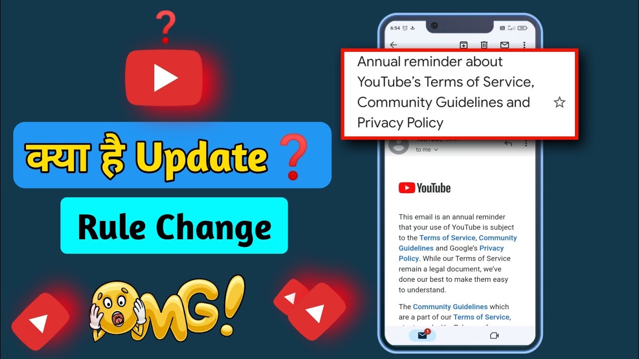 Annual reminder about YouTube's Terms of Service, Community Guidelines ...