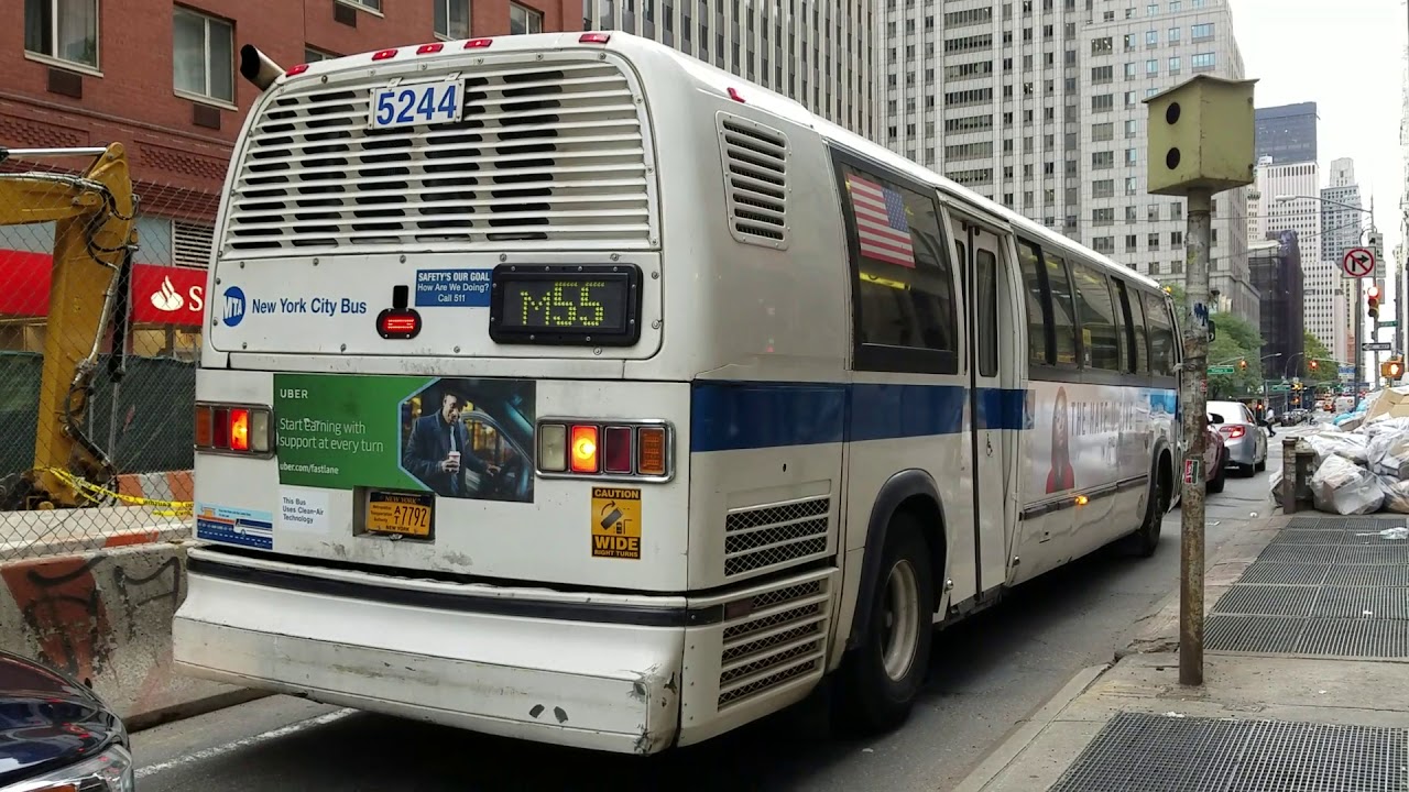 MTA New York City Bus: 1999 Nova Bus RTS-06 5244 On The M55 At Leonard ...