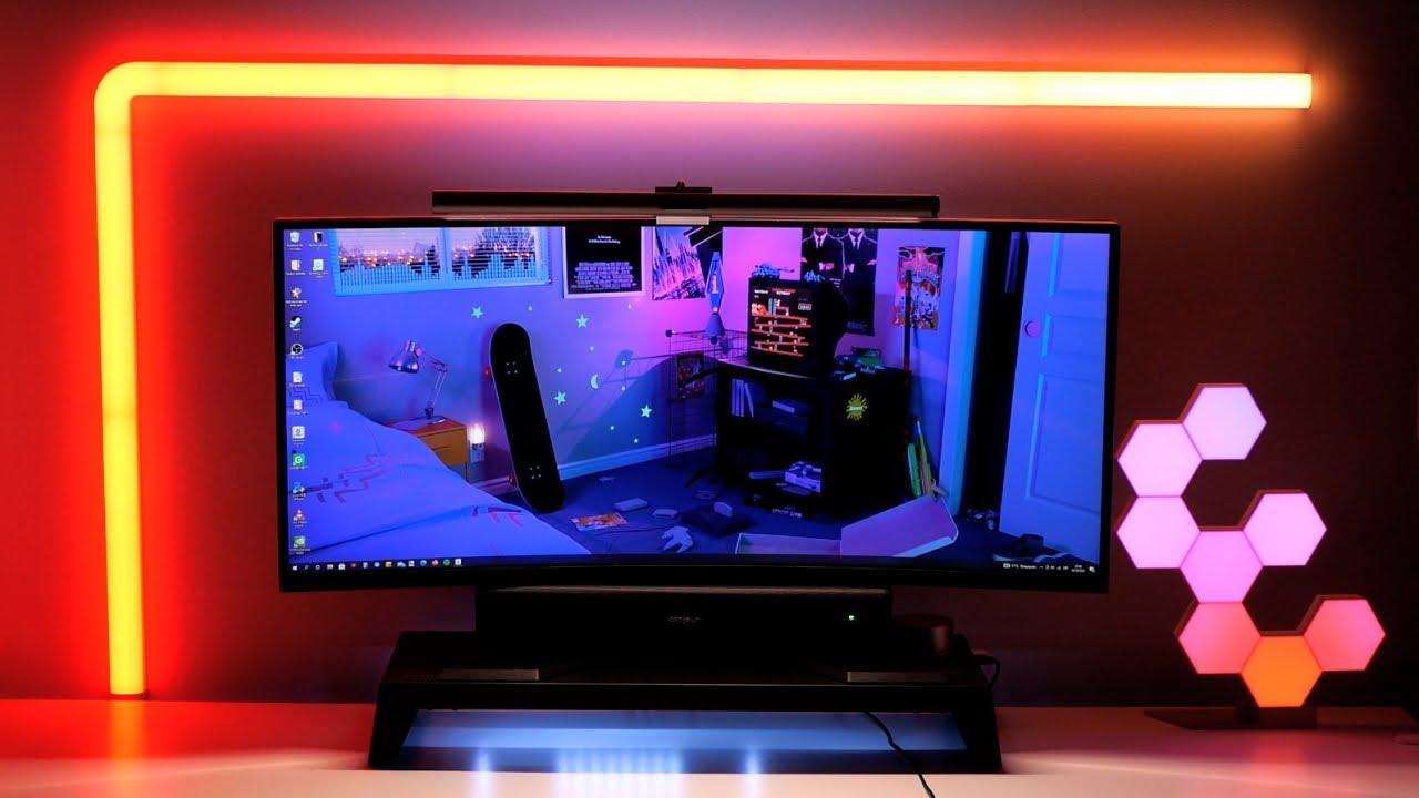 La MEJOR BARRA LED RGB para la PARED 😍 Govee Glide - YouTube