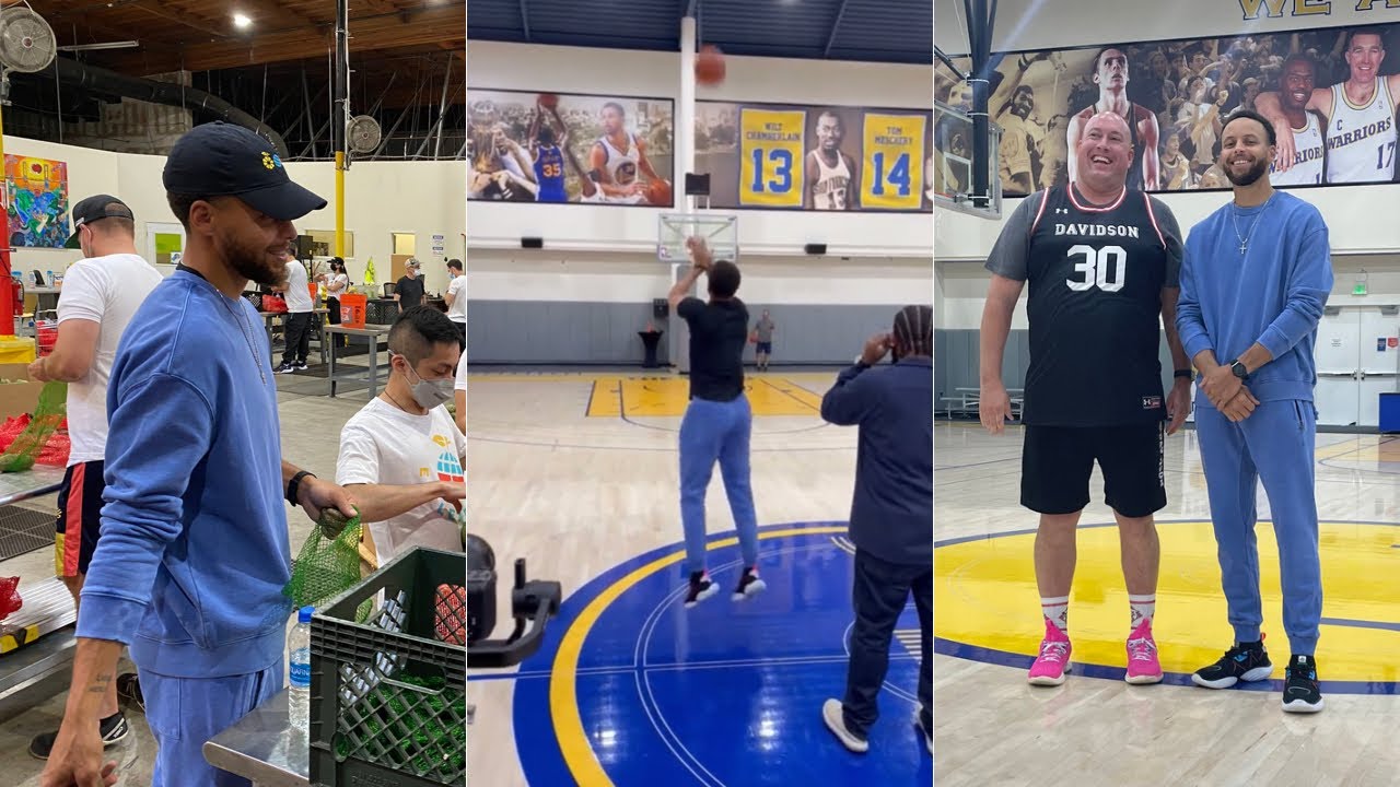 Steph Curry hits half-court shot and plays knockout with NFT holders ...