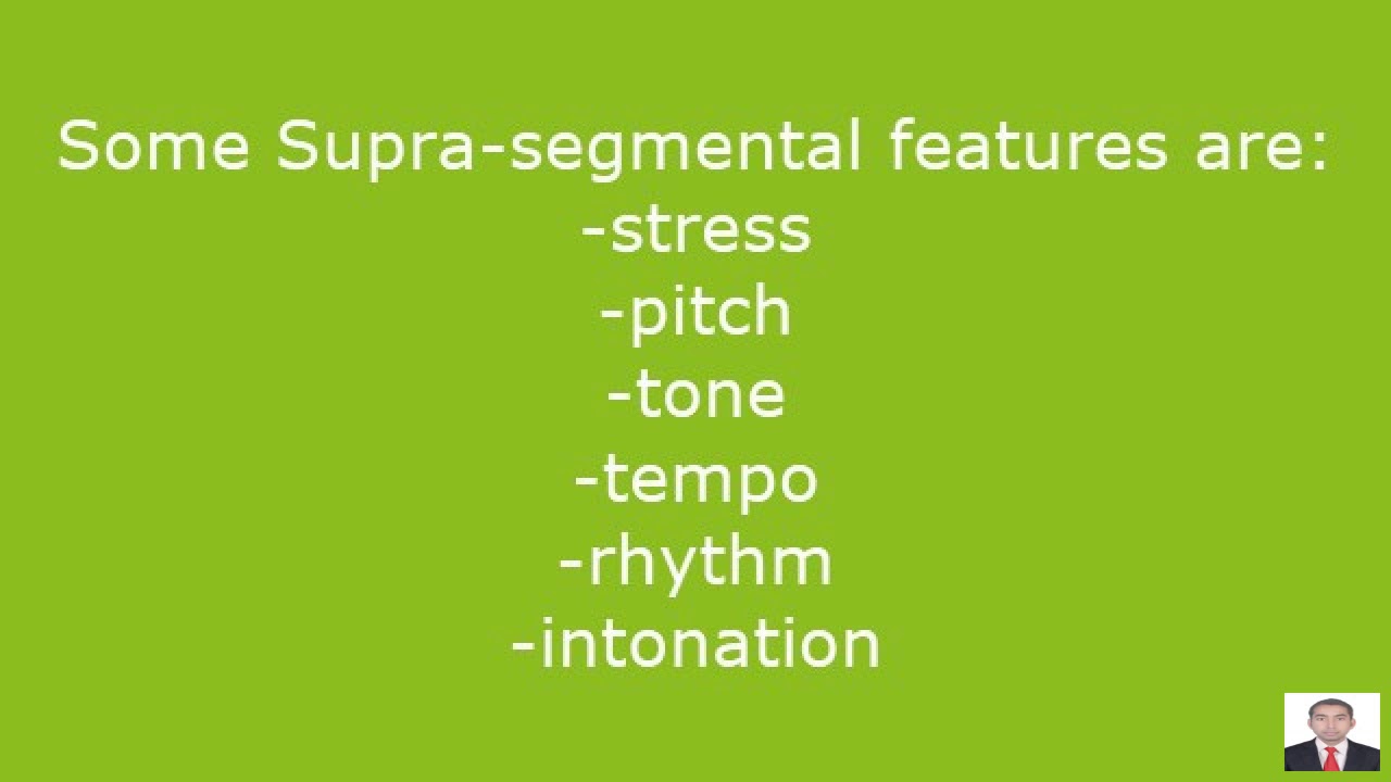 Supra-segmental features - YouTube