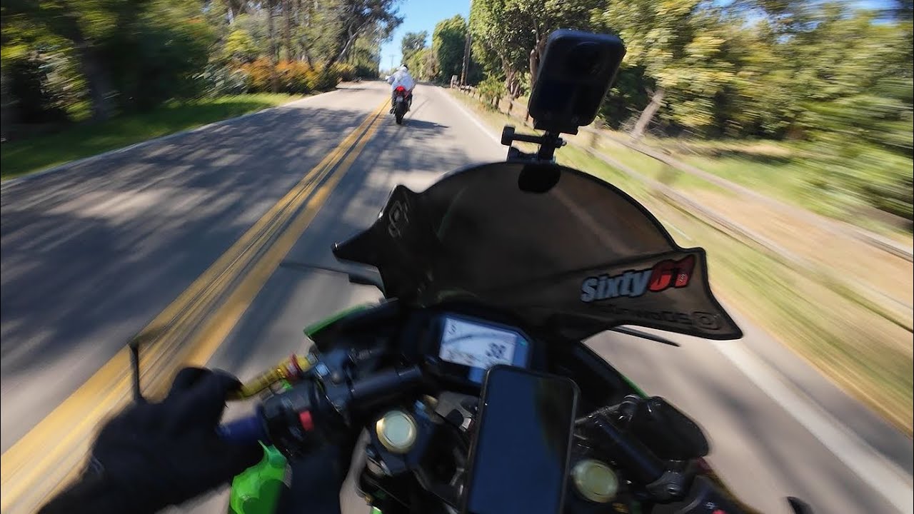 Two Ninja 500s Ripping Through Twisties | RAW Exhaust ASMR - YouTube
