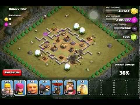 Coc single player walkthrough: lvl 23 Danny boy - YouTube