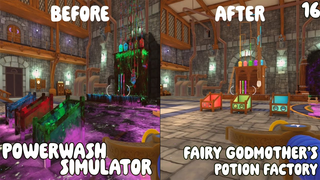 PowerWash Simulator | Shrek DLC | Fairy Godmother's Potion Factory | Pt ...