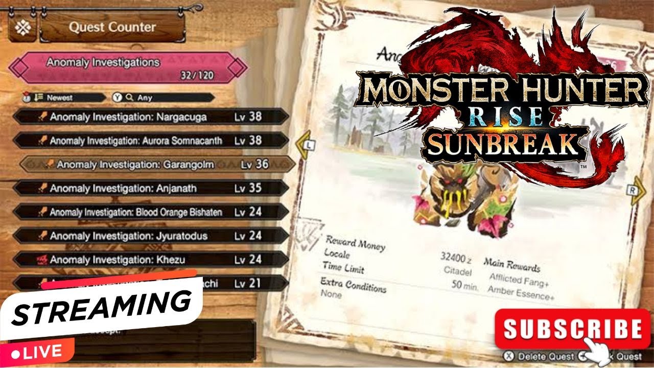 Anomaly Monster Hunter Rise Sunbreak #MONSTERHUNTERRISESUNBREAK - YouTube