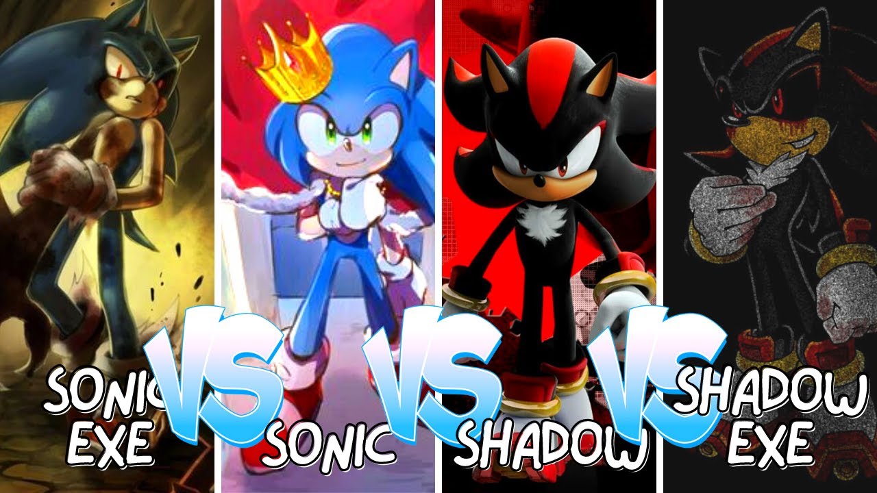 Sonic Exe vs Sonic vs Shadow vs Shadow Exe | Beat Roller - YouTube