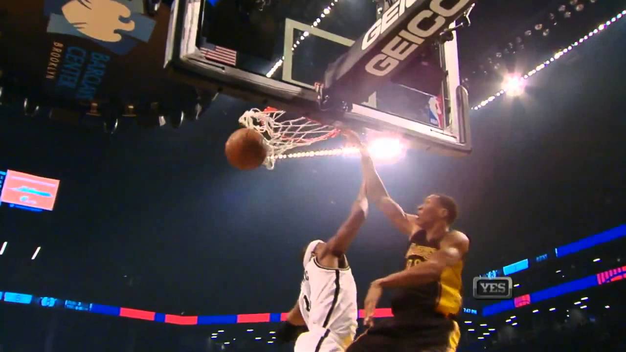 Wesley Johnson's dunk on Paul Pierce - YouTube
