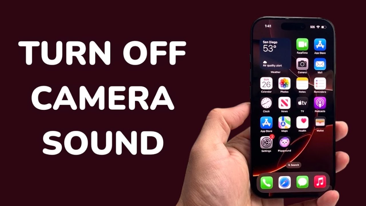 How To Turn Off iPhone Camera Sound - YouTube