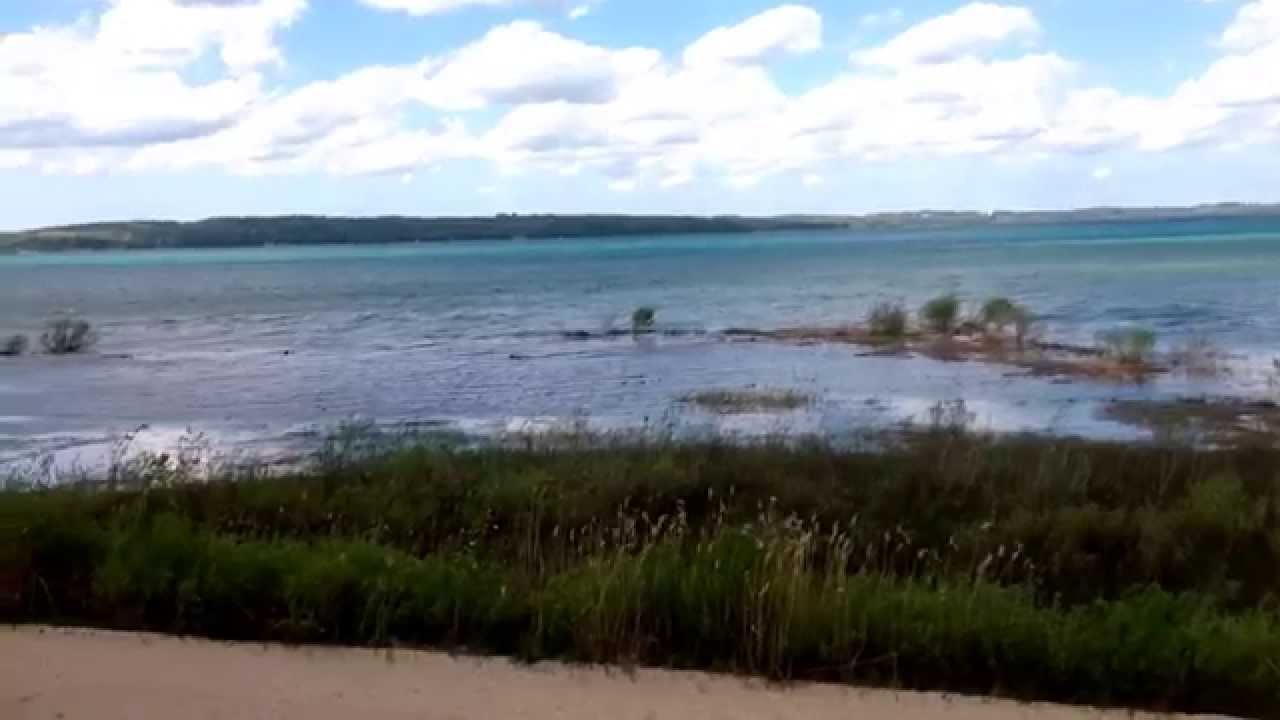 The east arm of Grand Traverse Bay, Traverse City, Michigan - YouTube
