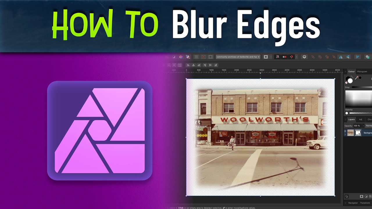 How to Blur Edges in Affinity Photo – Smooth & Soft Borders! - YouTube