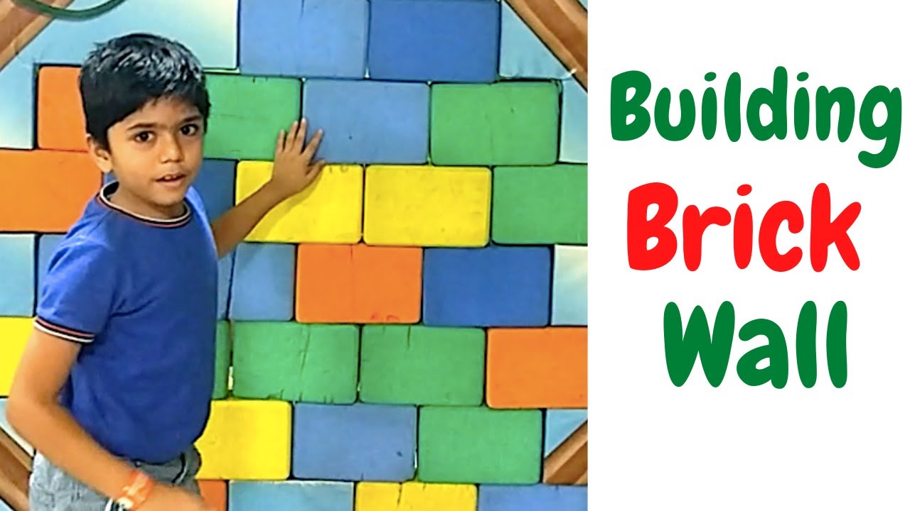 Kids Fun| Building Brick Wall - YouTube
