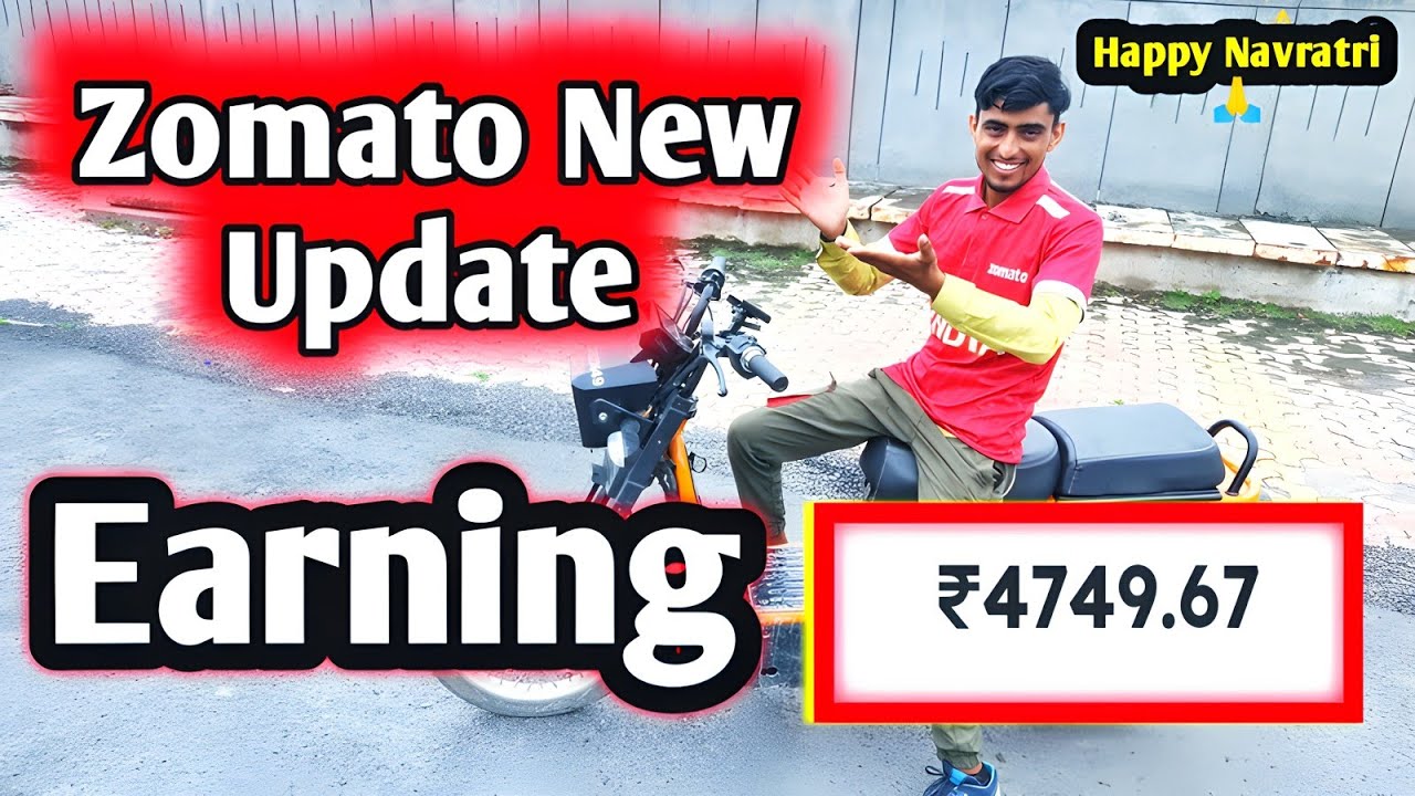Zomato New Update // Zomato Earning ₹4749 // Food Delivery Job Zomato ...