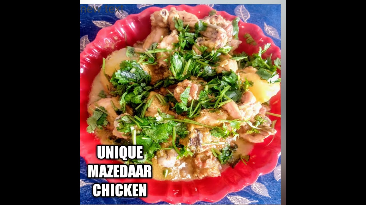 How to make Unique Mazedaar Chicken Recipe - YouTube