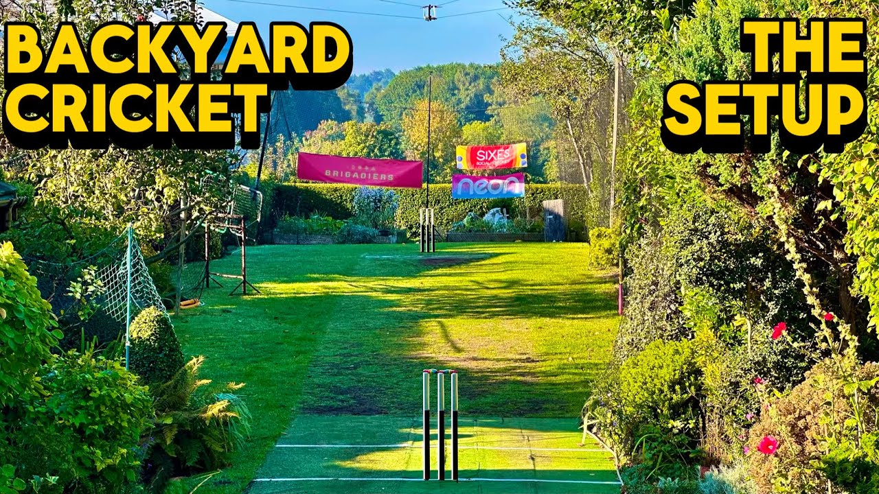 We made the BEST Backyard Cricket pitch IN THE WORLD | The Setup - YouTube