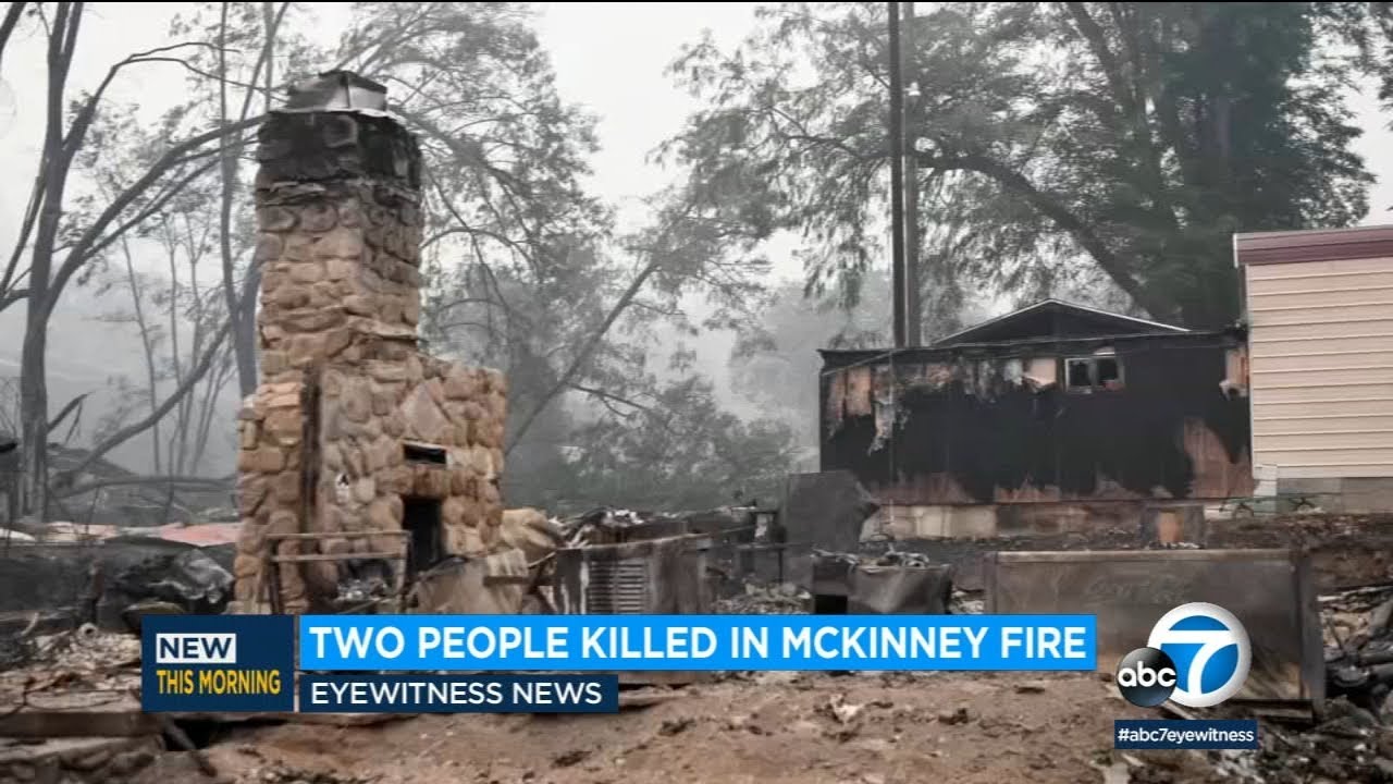 2 bodies found inside burned vehicle in wildfire zone of McKinney Fire ...