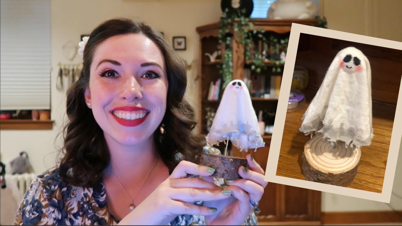 Making a Little Ghost Friend (I can't wait for Halloween) - YouTube
